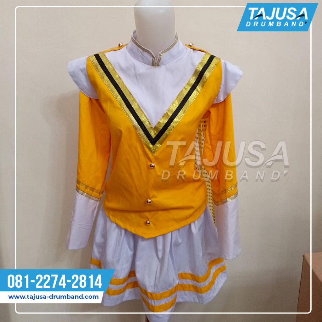 baju mayoret paduan putih kuning list hitam - Jual Drumband - Pengrajin ...